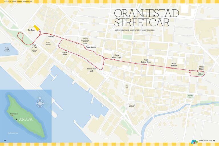 Tranvía de Oranjestad : Aruba Streetcar : Horario : Mapa : Paradas ...